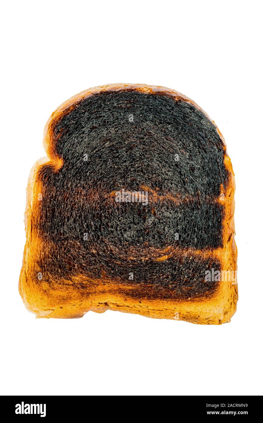 Burnt toast slices of bread Stock Photo - Alamy