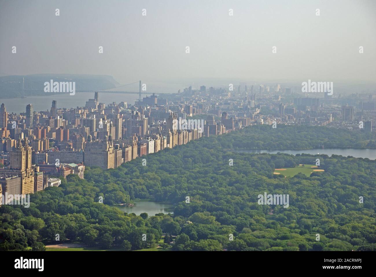 Panorama from the viewing platform Top of the Rock at Rockefeller ...