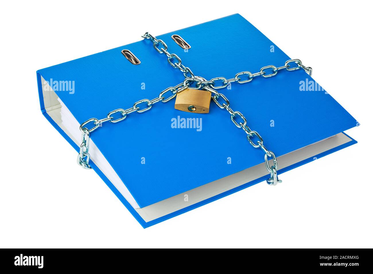 Files folder closed with chain Stock Photo - Alamy