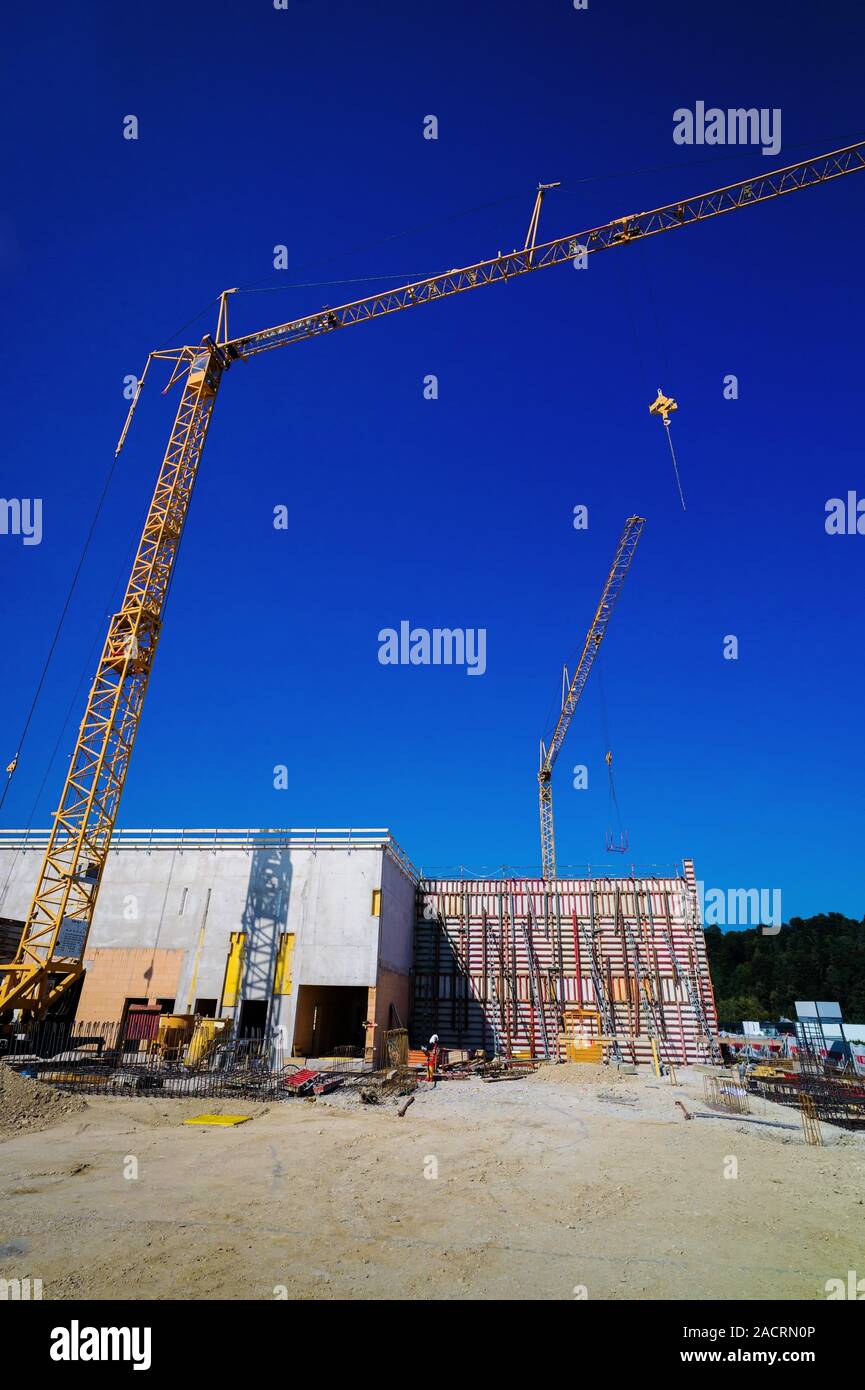 Construction site of an industrial building Stock Photo - Alamy