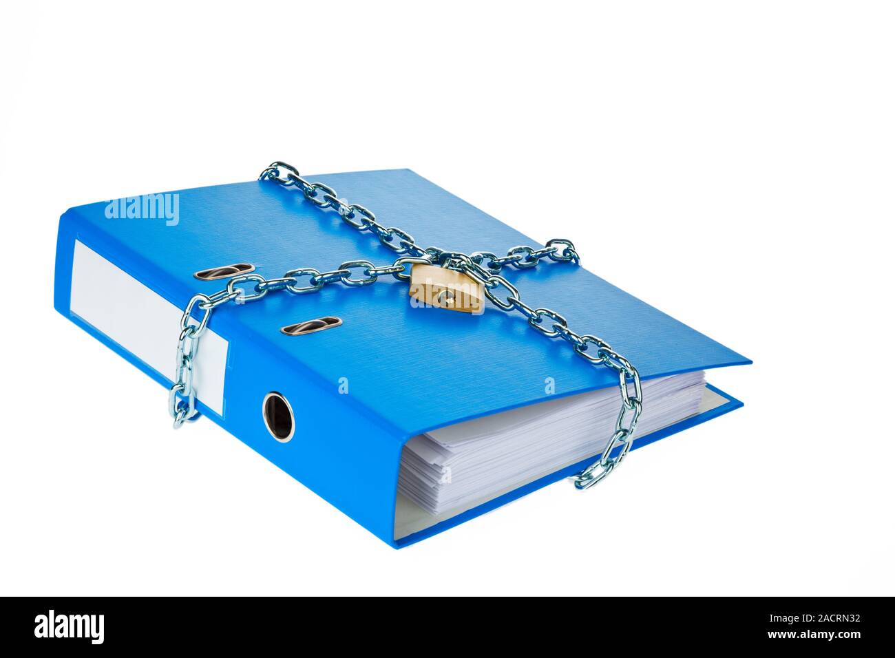 Files folder closed with chain Stock Photo - Alamy