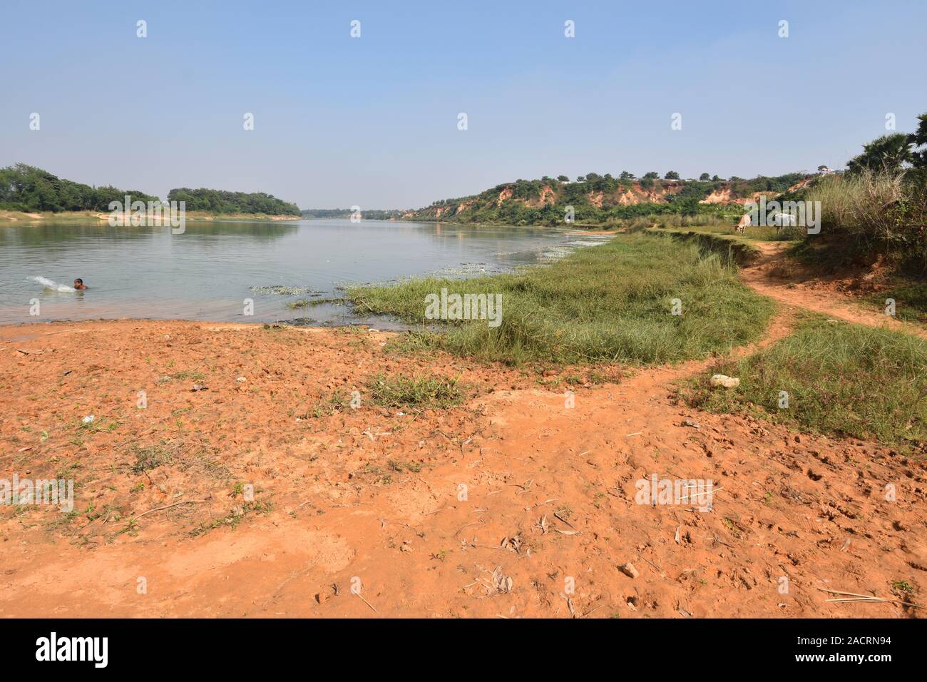 River Shilabati or Silai at the Gangani ravines in Garbeta, West Bengal ...