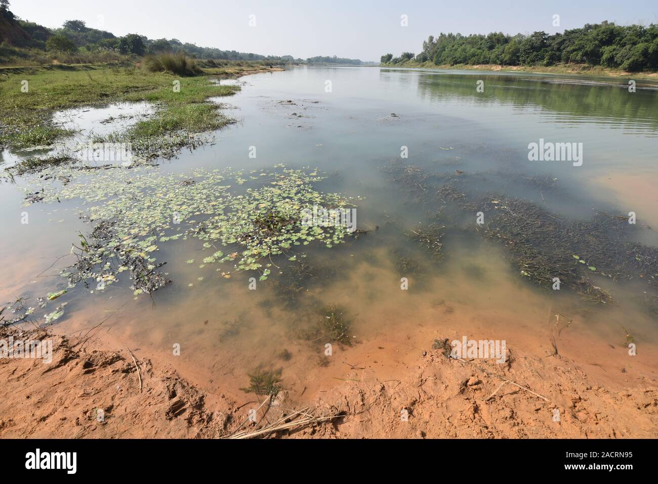 River Shilabati or Silai at the Gangani ravines in Garbeta, West Bengal ...