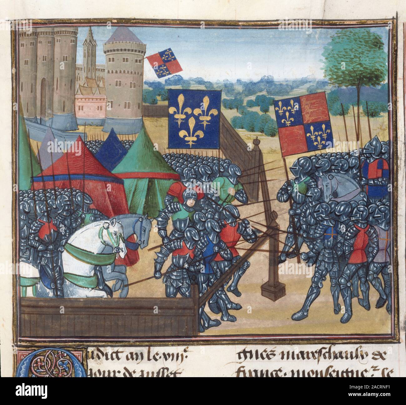Siege of Castillion sur Dordogne, (Miniature only) French and English ...