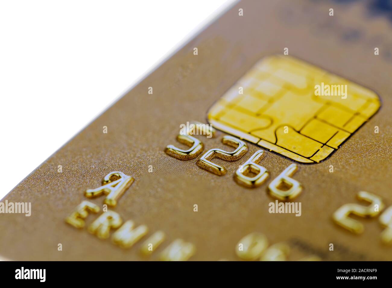Golden Credit Card Stock Photo - Alamy