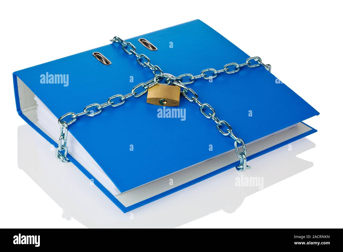 Files folder closed with chain Stock Photo - Alamy