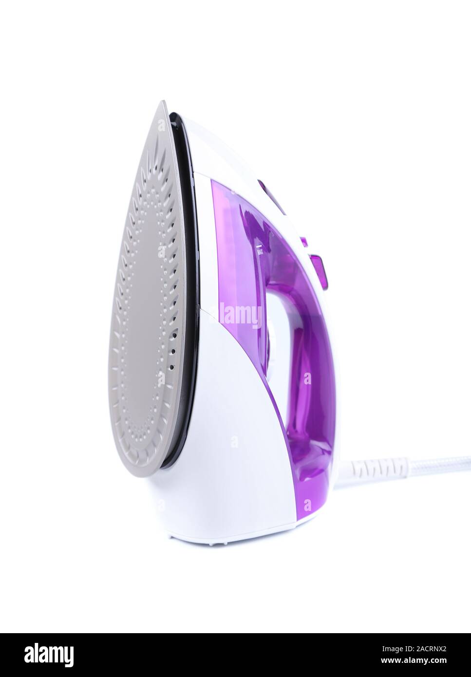 modern iron isolated on a white background Stock Photo - Alamy