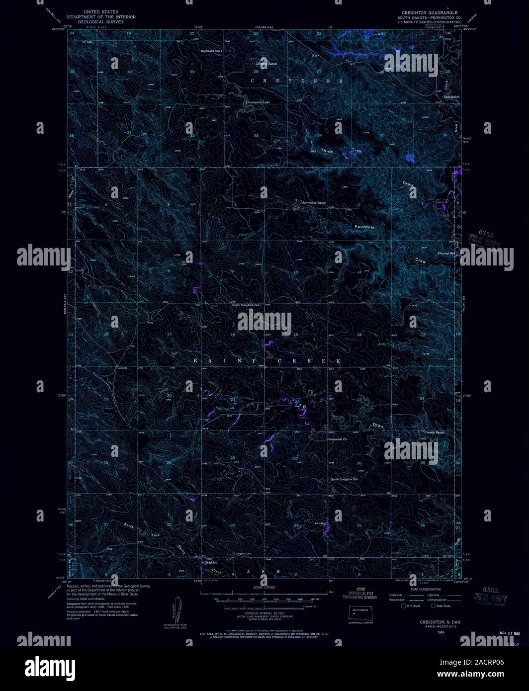 Map Of Creighton High Resolution Stock Photography and Images - Alamy