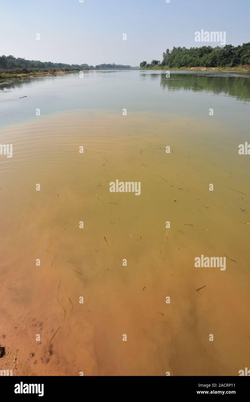 River Shilabati or Silai at the Gangani ravines in Garbeta, West Bengal ...