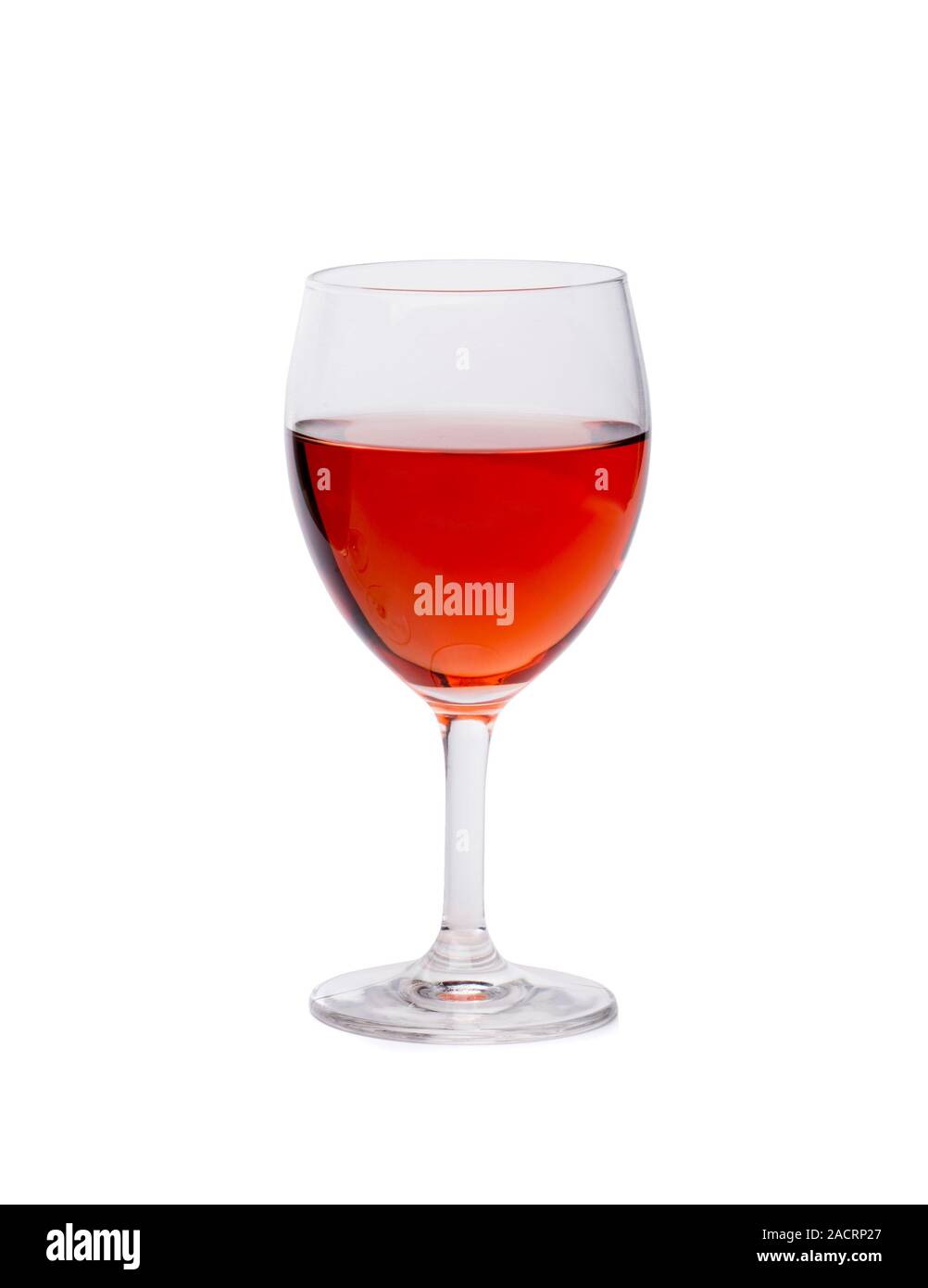 Glass of pink wine Stock Photo - Alamy