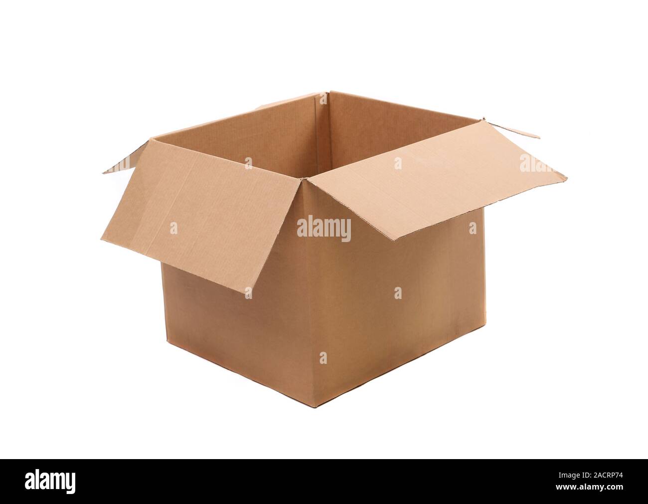 open corrugated cardboard box Stock Photo - Alamy