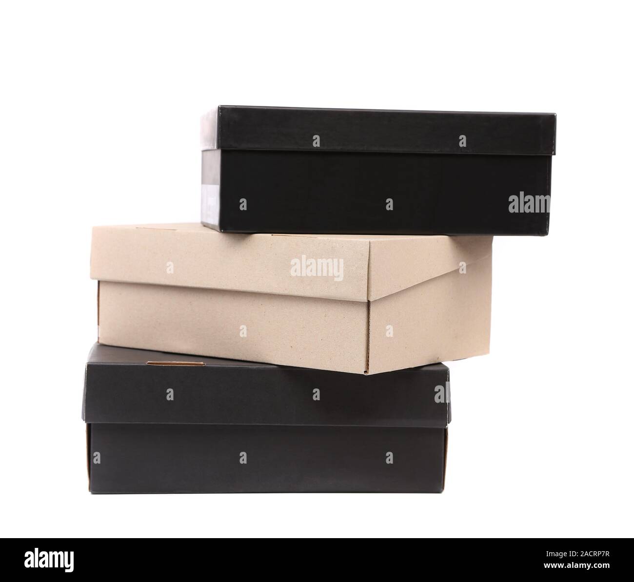 Three boxes isolated Stock Photo - Alamy