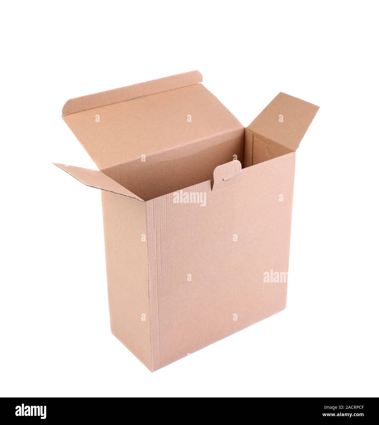 Empty cardboard box isolated Stock Photo - Alamy