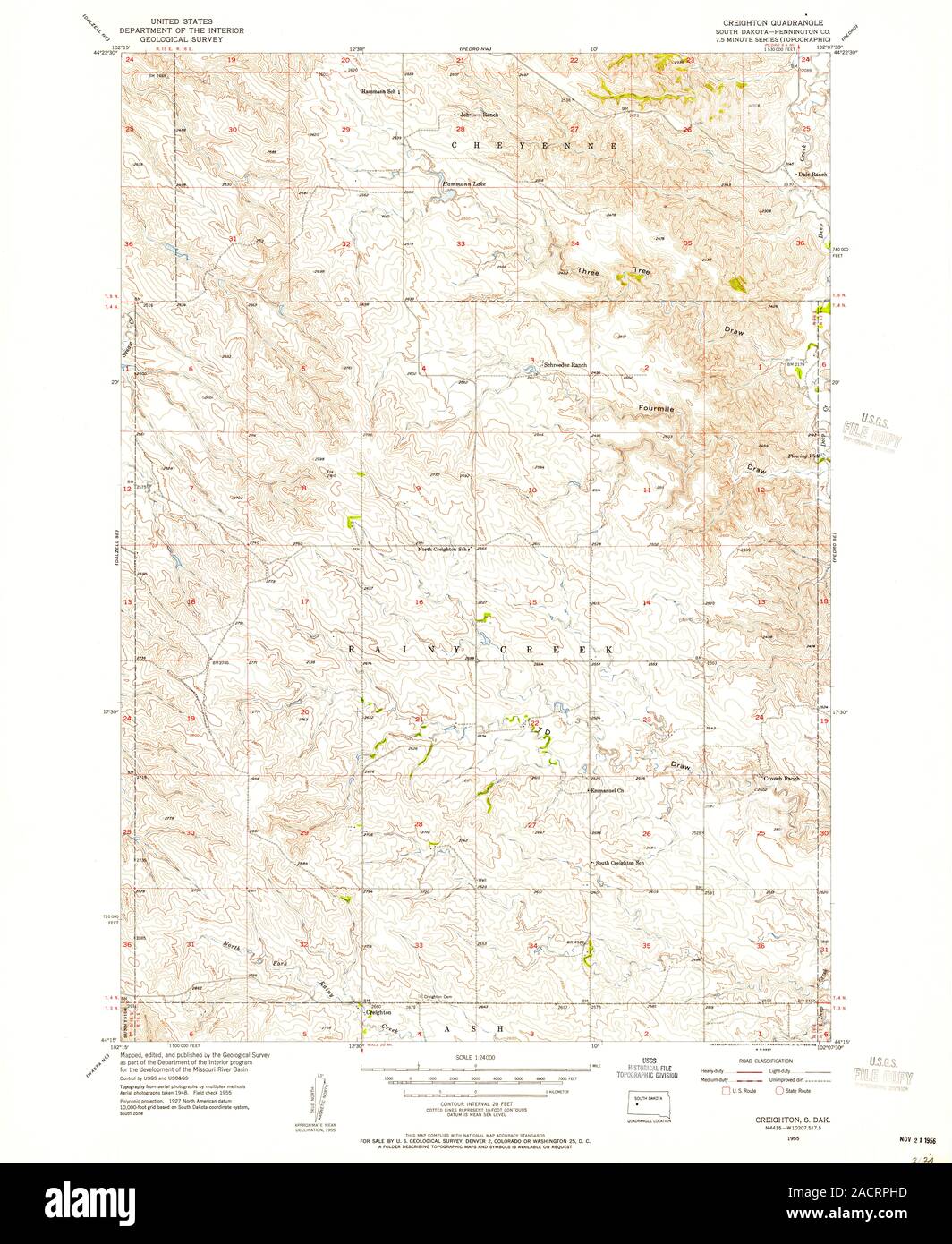 Creighton map Cut Out Stock Images & Pictures - Alamy