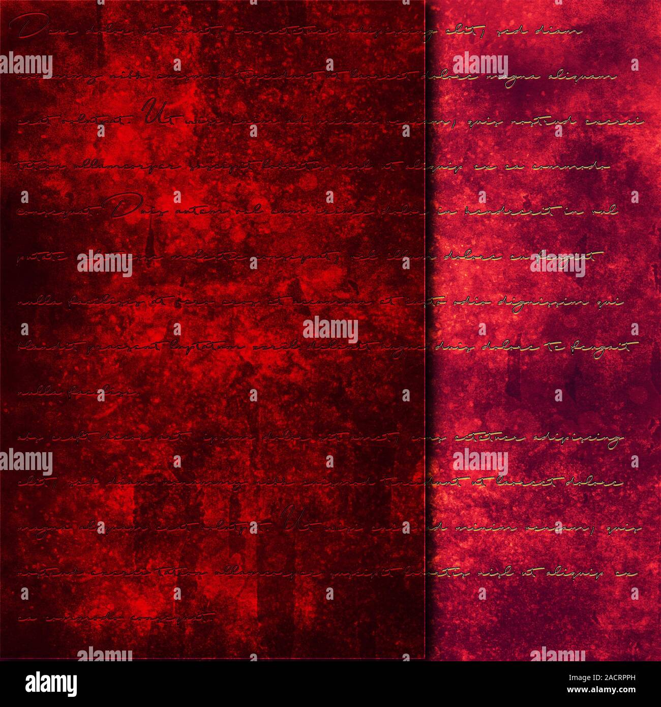 Vintage rustic paper with hand written words imprints. Distressed old ...