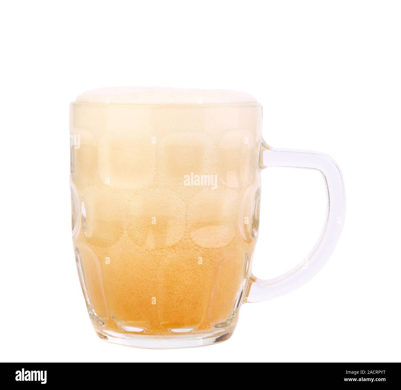 Glass of beer isolated Stock Photo - Alamy