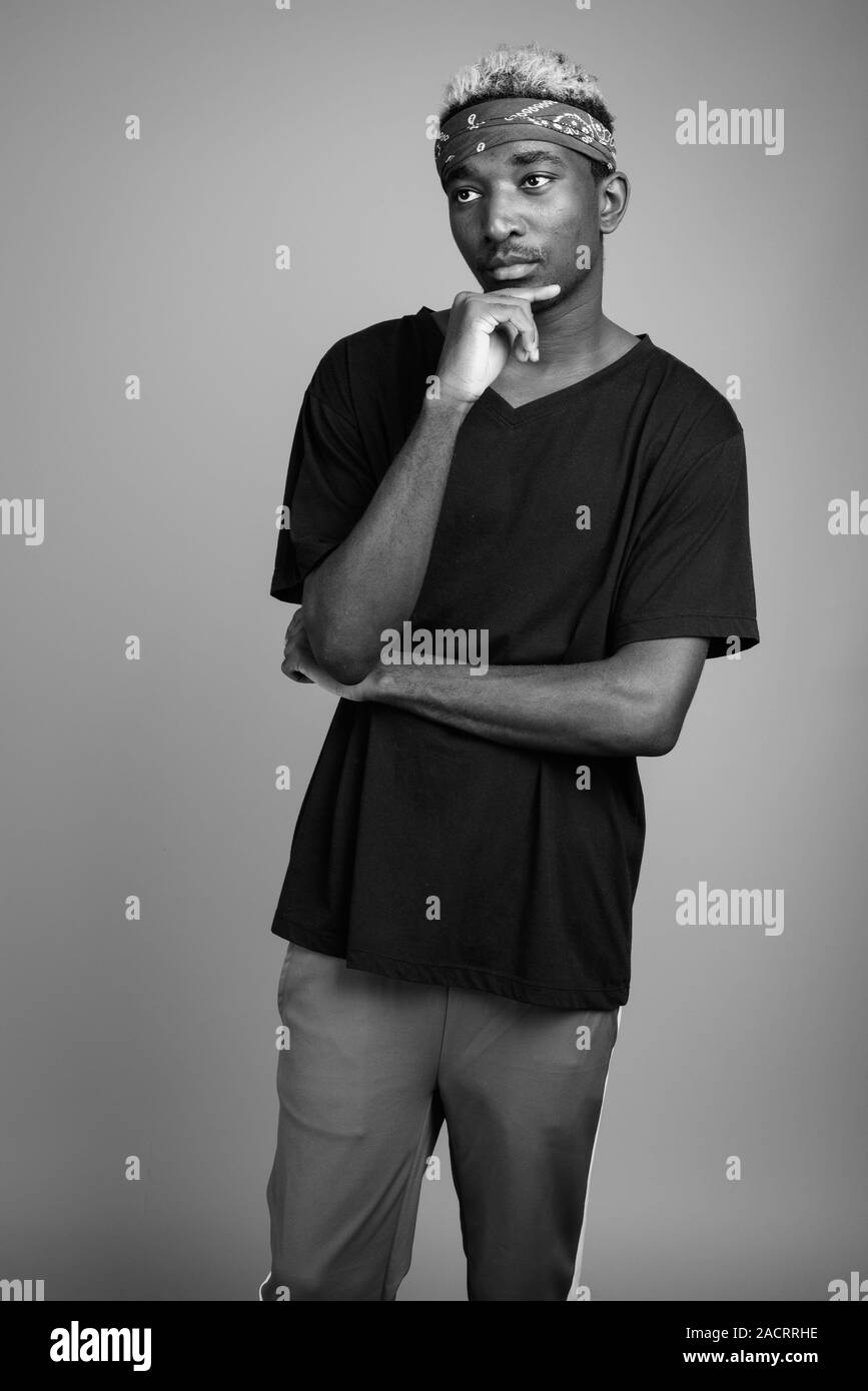 African bandana Black and White Stock Photos & Images - Alamy