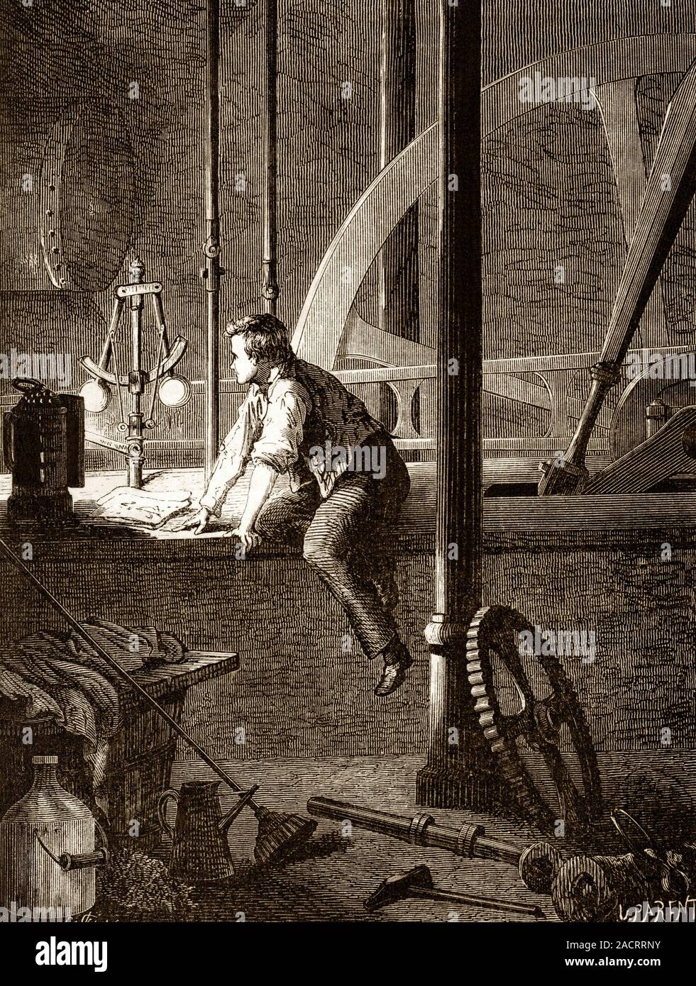 George Stephenson (1781-1848), English mechanical engineer and builder ...