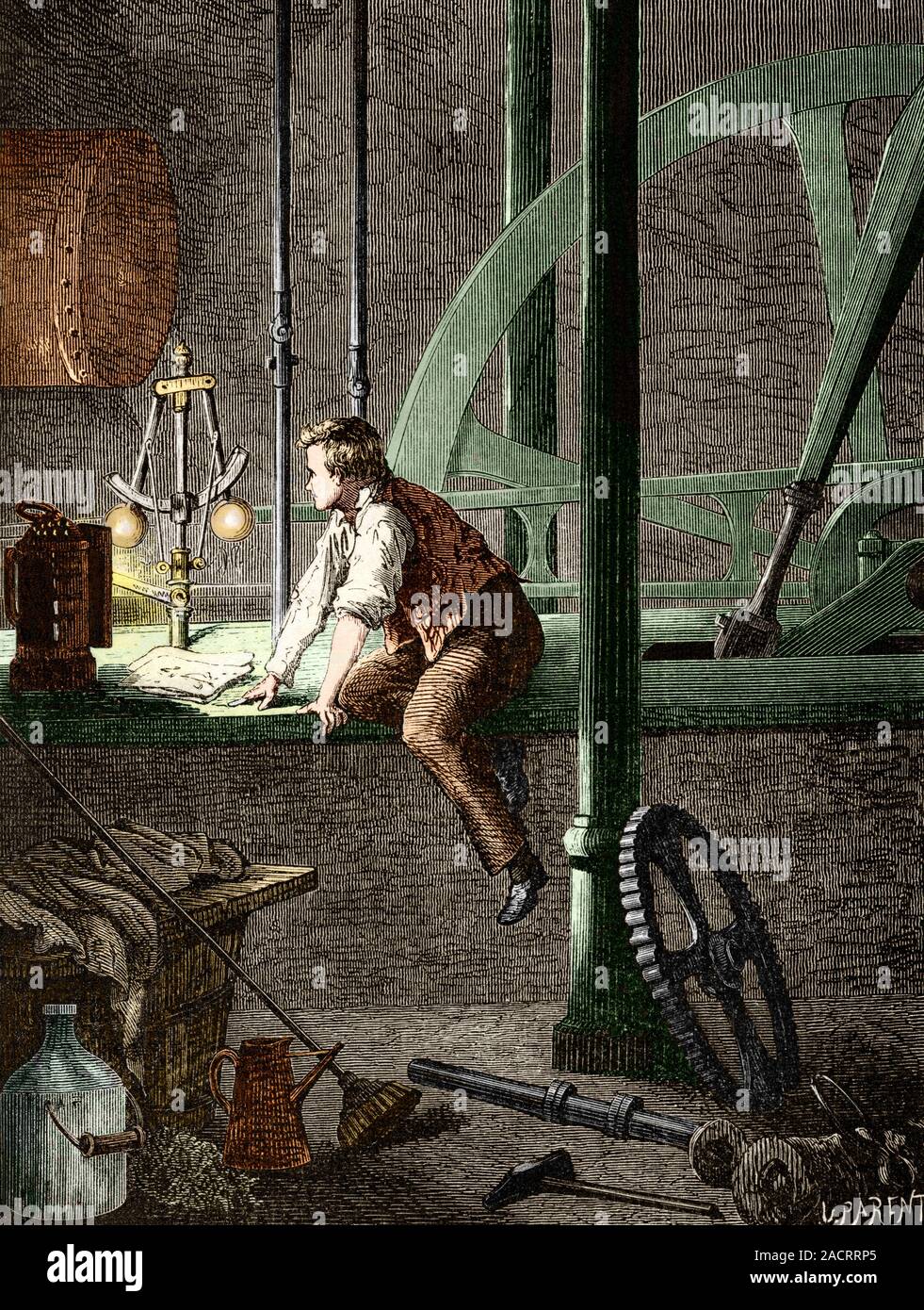 George Stephenson (1781-1848), English mechanical engineer and builder ...