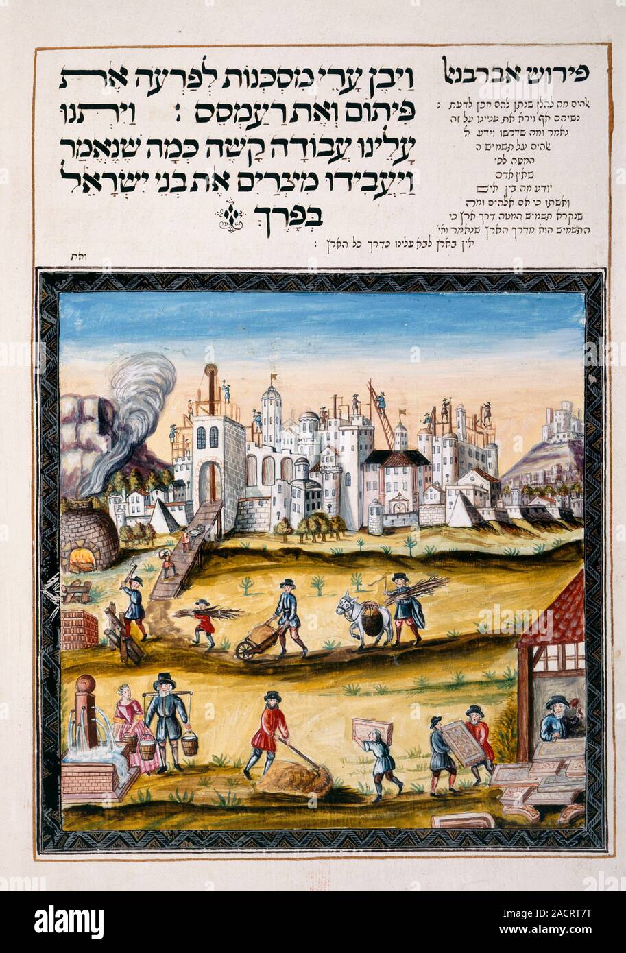 The Israelites building the cities of Pithom and Ramses for Pharaoh ...