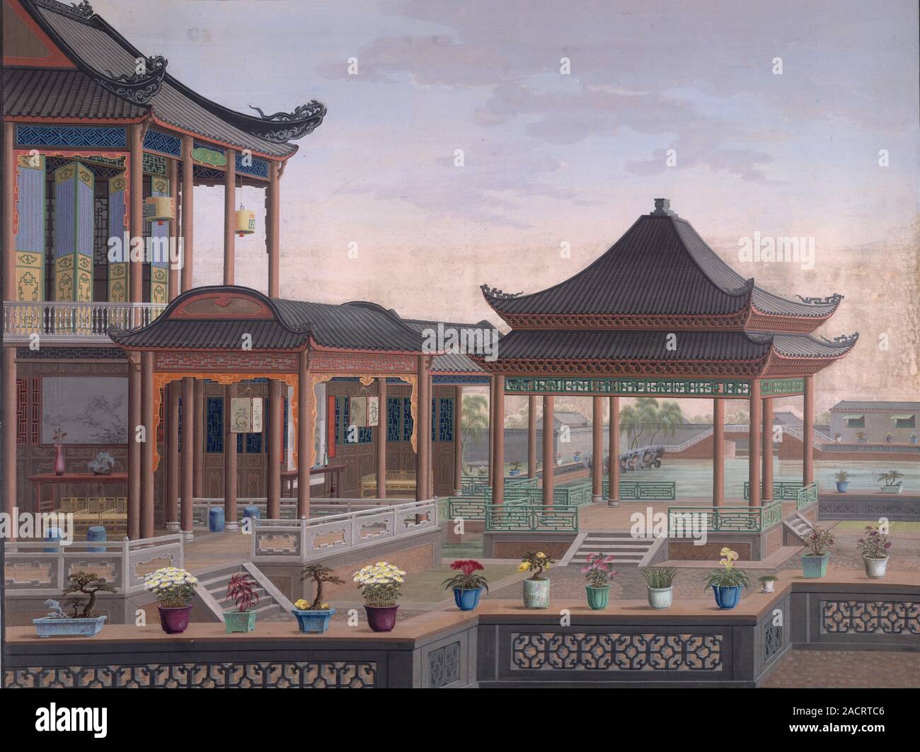 Interior of the house of a Chinese official- Liu a Chin-Shih (a ...