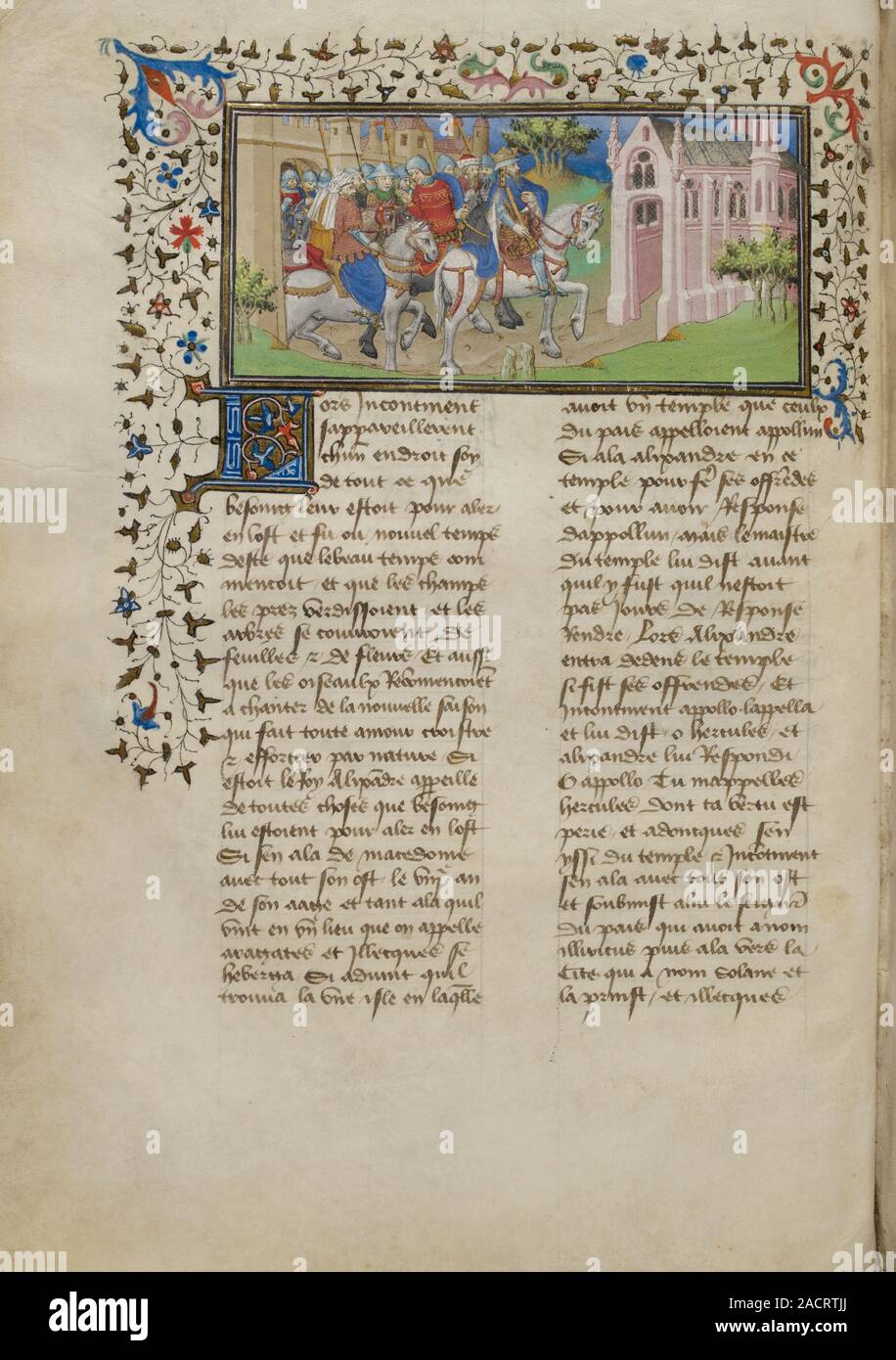 Alexander leaving Macedon (Whole folio) Alexander the Great and his ...