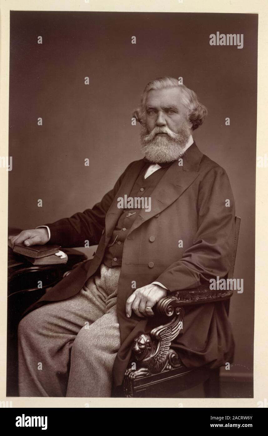 Sir Austen Henry Layard (1817-1894). Portrait. English archaeologist ...
