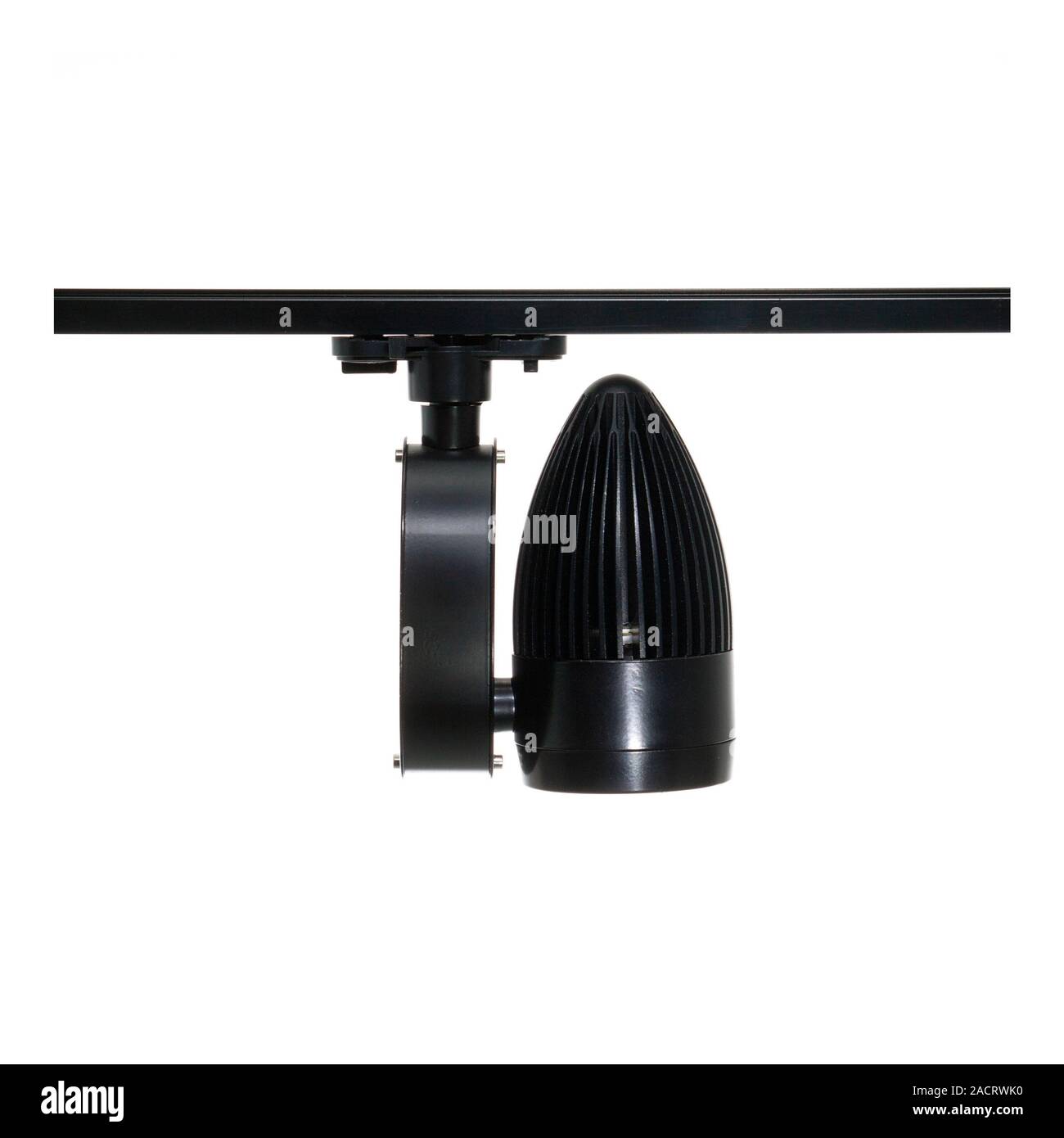 Black spot ceiling led light interior lamp isolated on a white ...