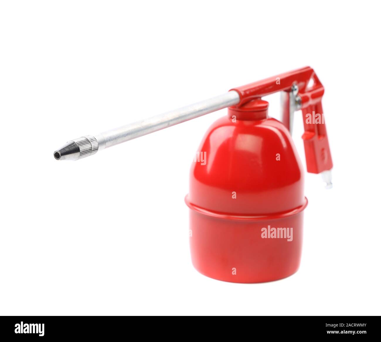 Spray gun isolated over a white background Stock Photo - Alamy