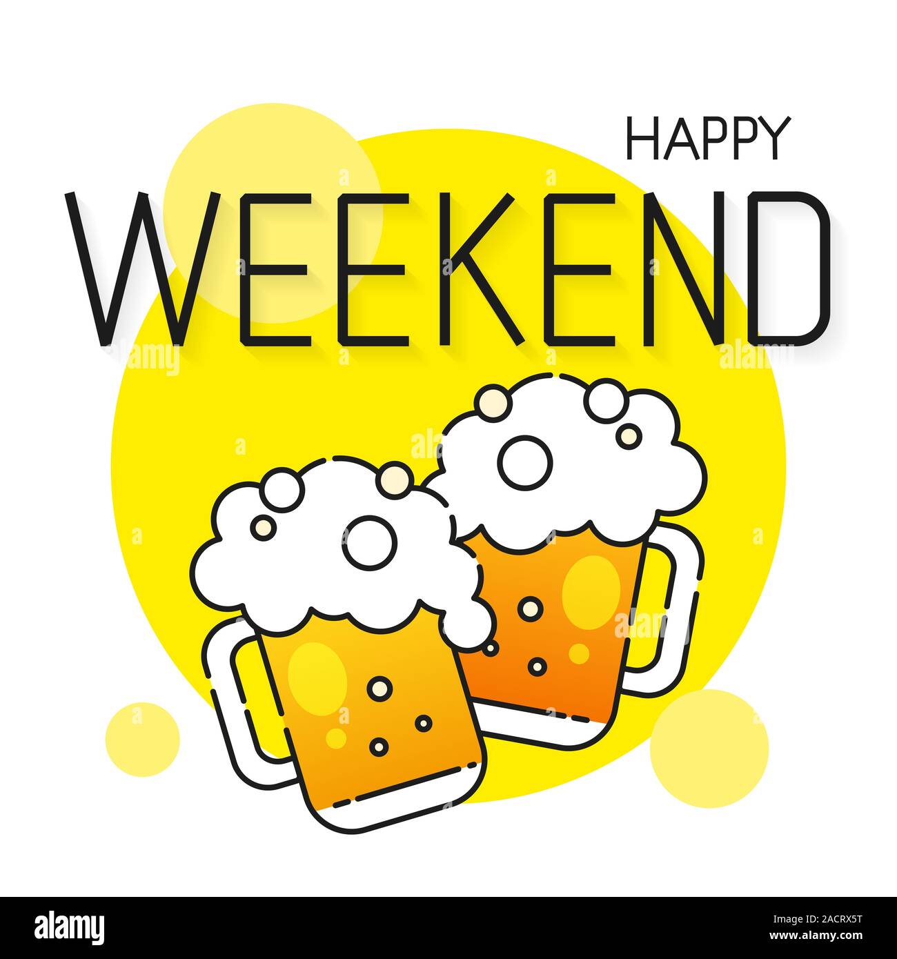 Vector Happy Weekend Background Suitable For Greeting Card, Poster Or T ...