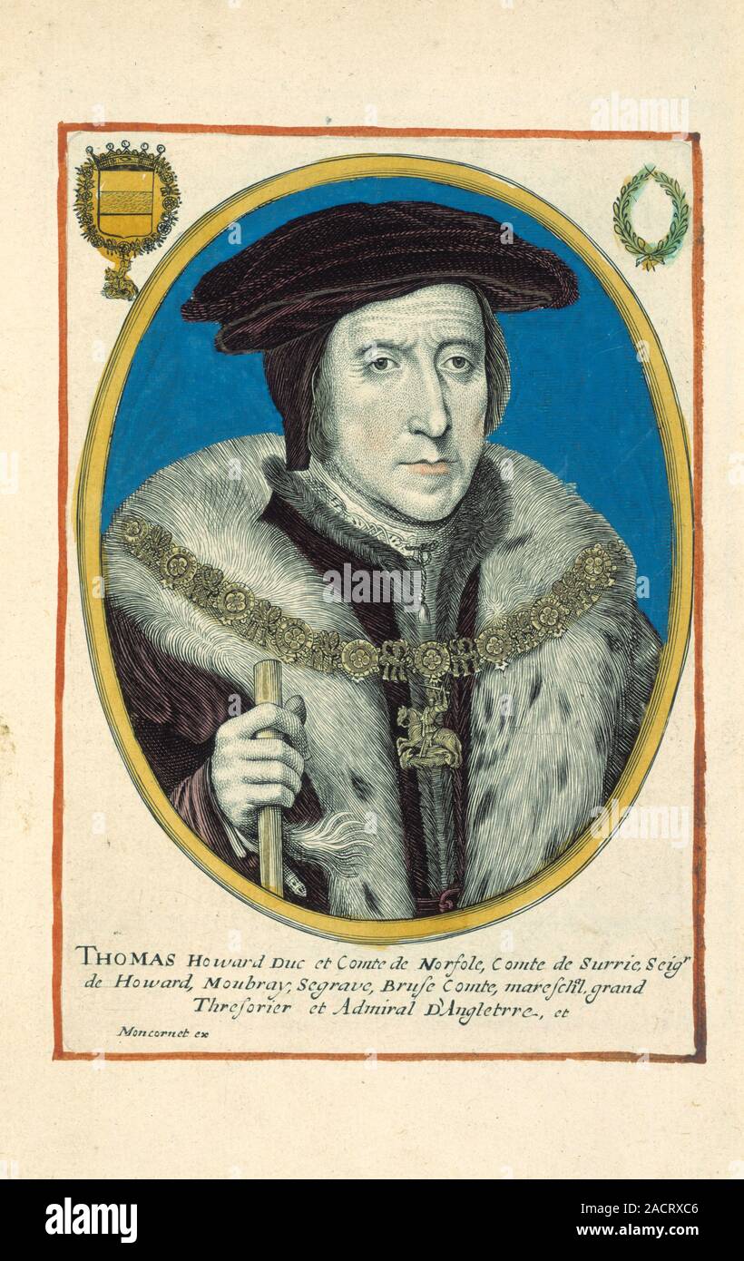 Thomas Howard (1473-1554) 3rd Duke of Norfolk. Portrait. English ...