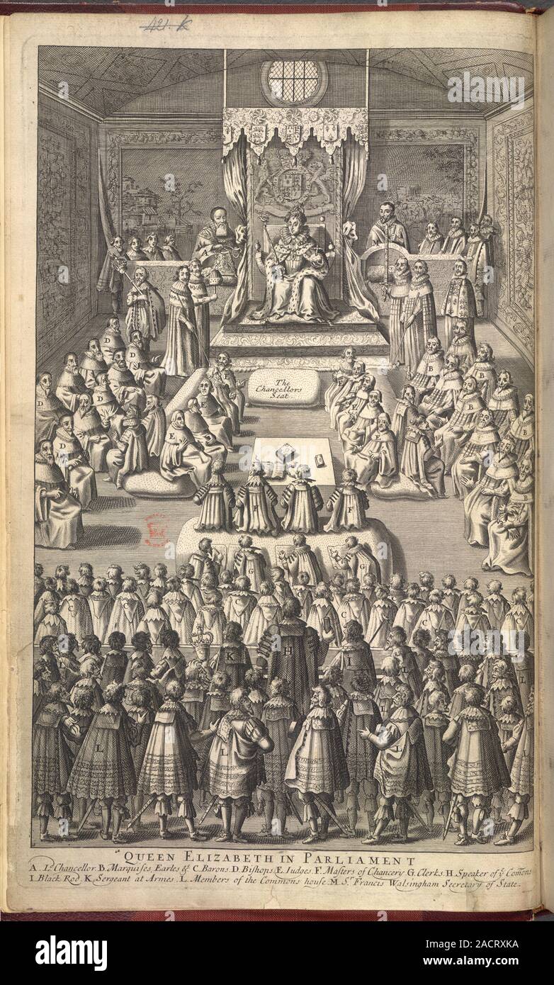Elizabeth I 'Queen Elizabeth I in Parliament'. Image taken from The ...
