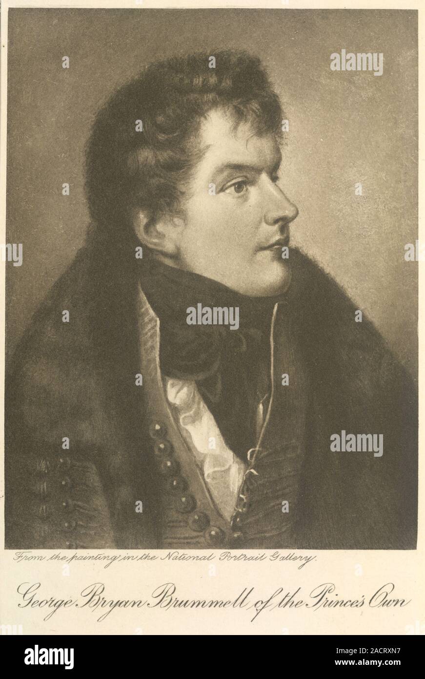 George Bryan Brummel known as Beau Brummel (1778-1840). English dandy ...