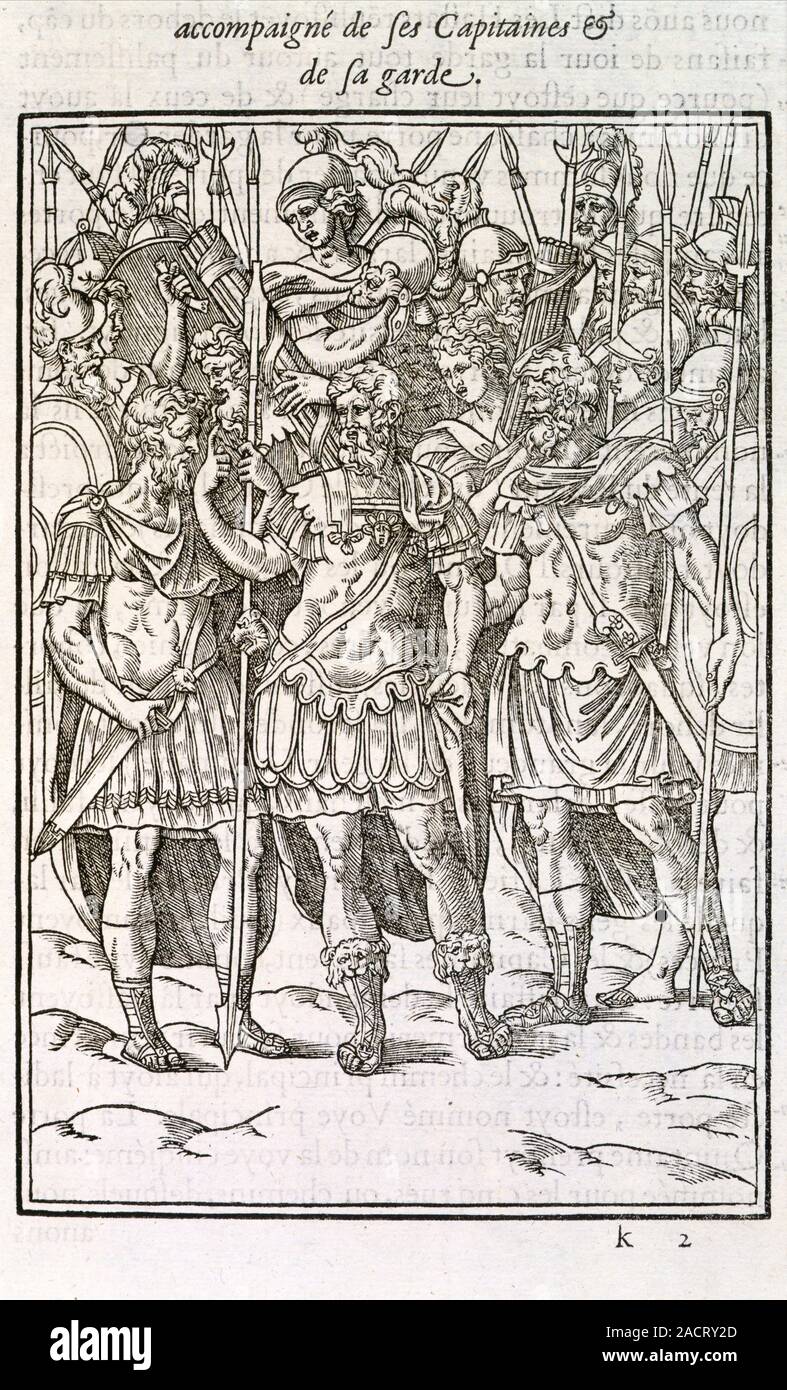 Captain of the guard Roman soldiers. Image taken from Discours sur la ...