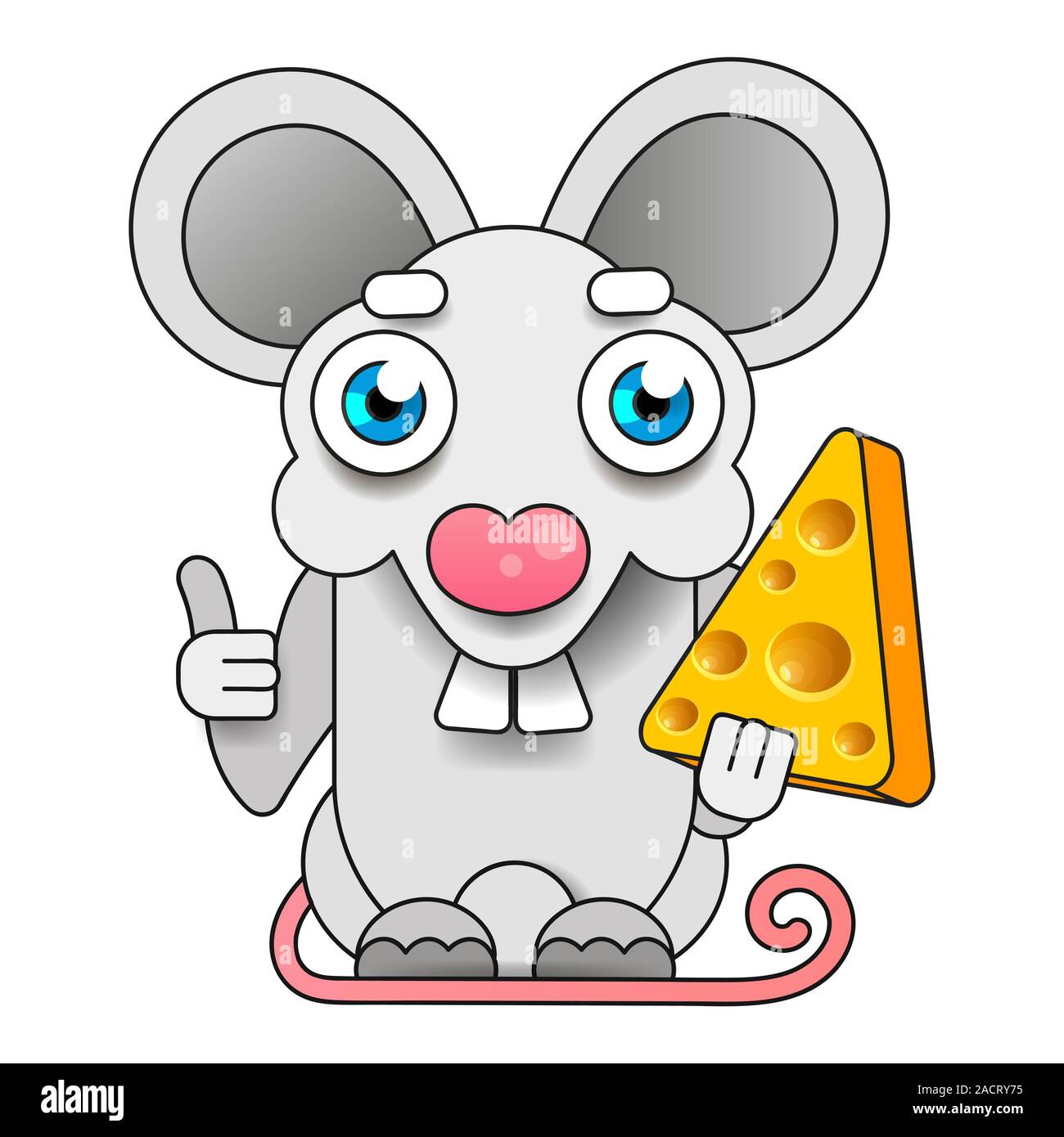 Funny White Mouse