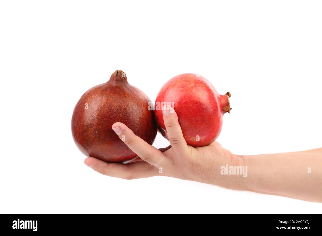 Pomegranate in hand hi-res stock photography and images - Alamy