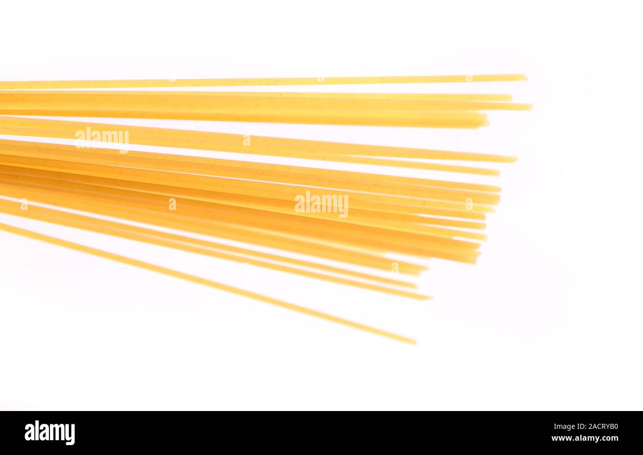 spaghetti number three on a white background Stock Photo - Alamy