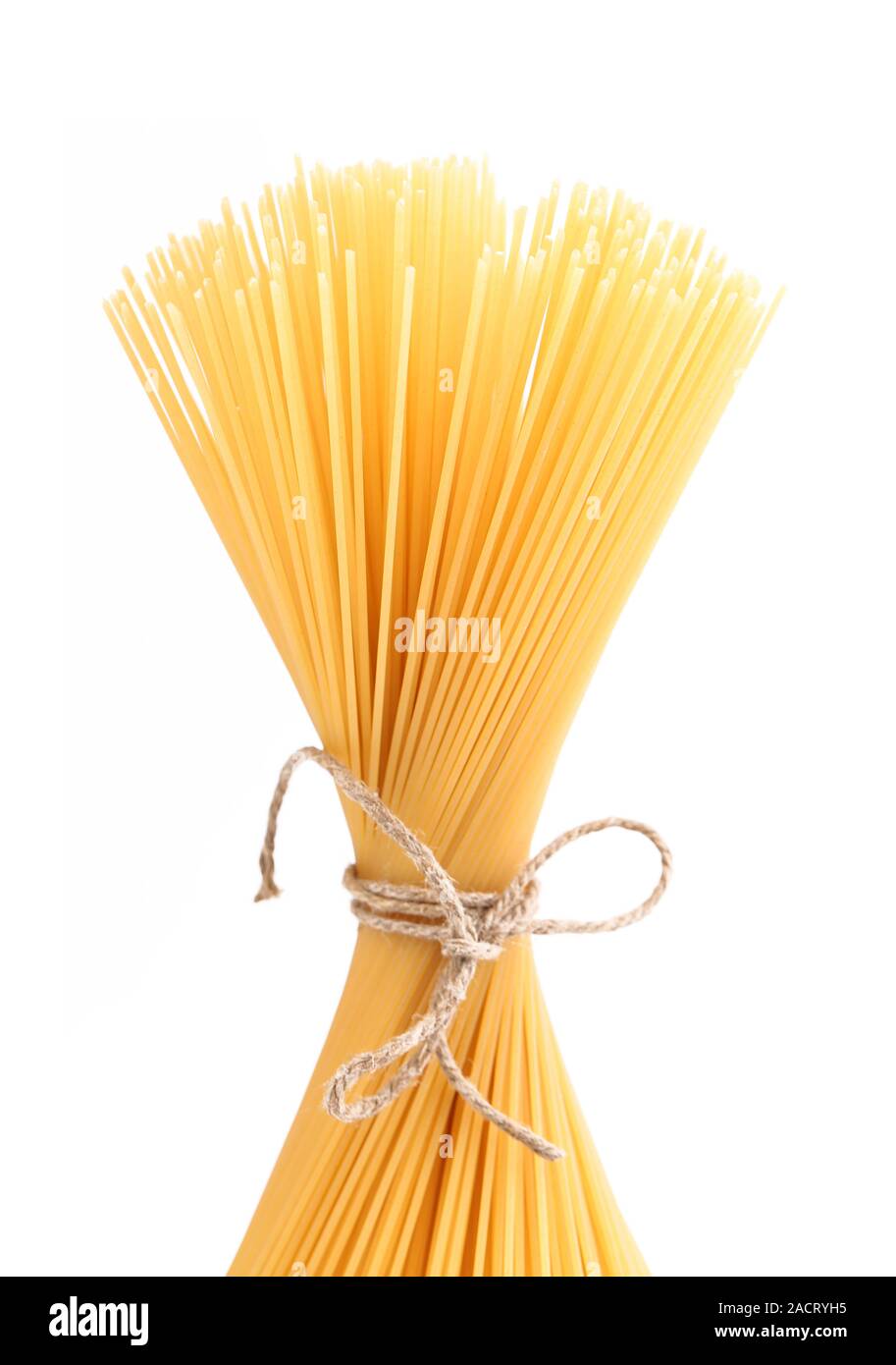 Bunch of spaghetti isolated on white background Stock Photo - Alamy