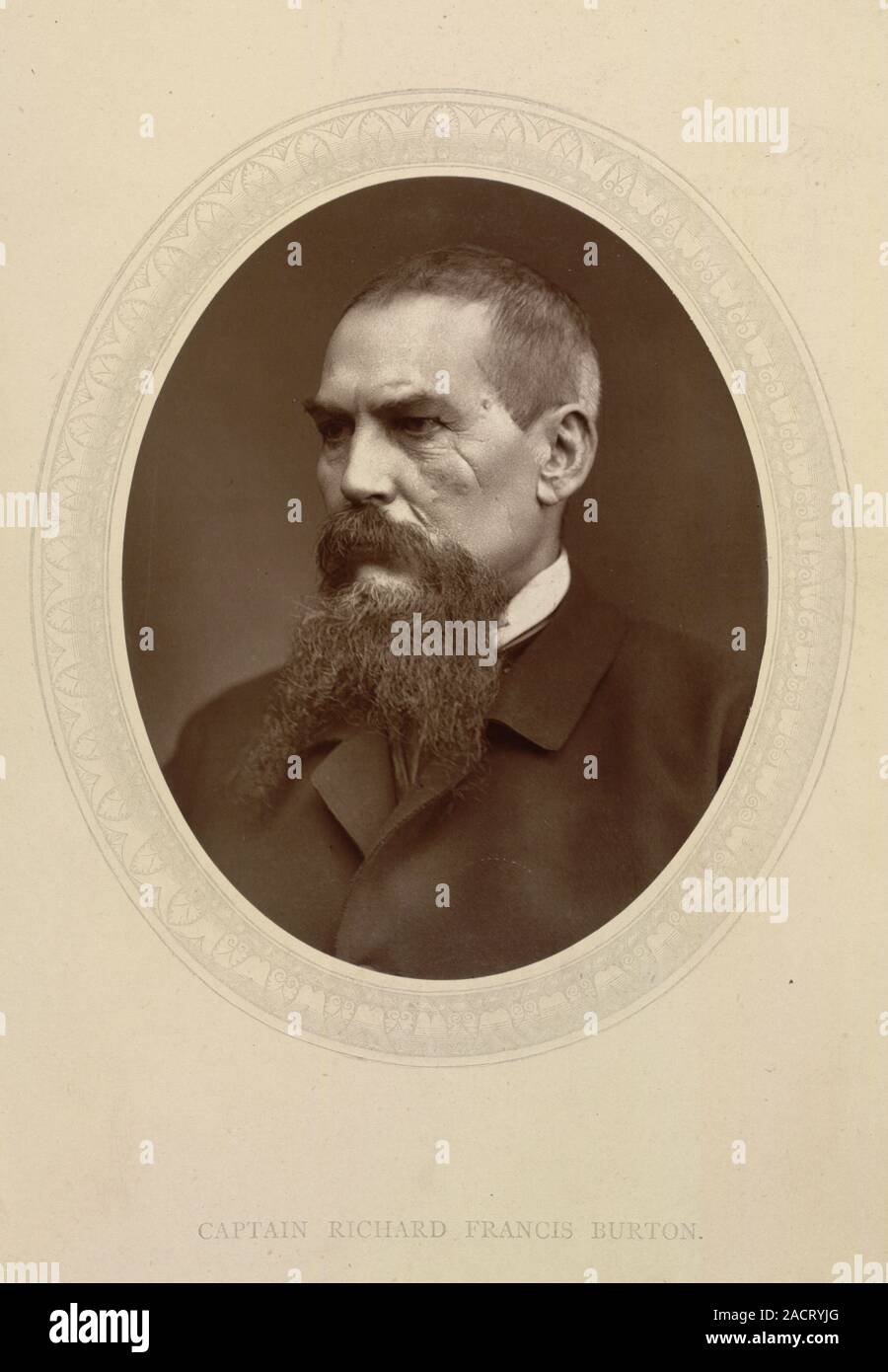 Captain Sir Richard Francis Burton (1821-90). English explorer linguist ...