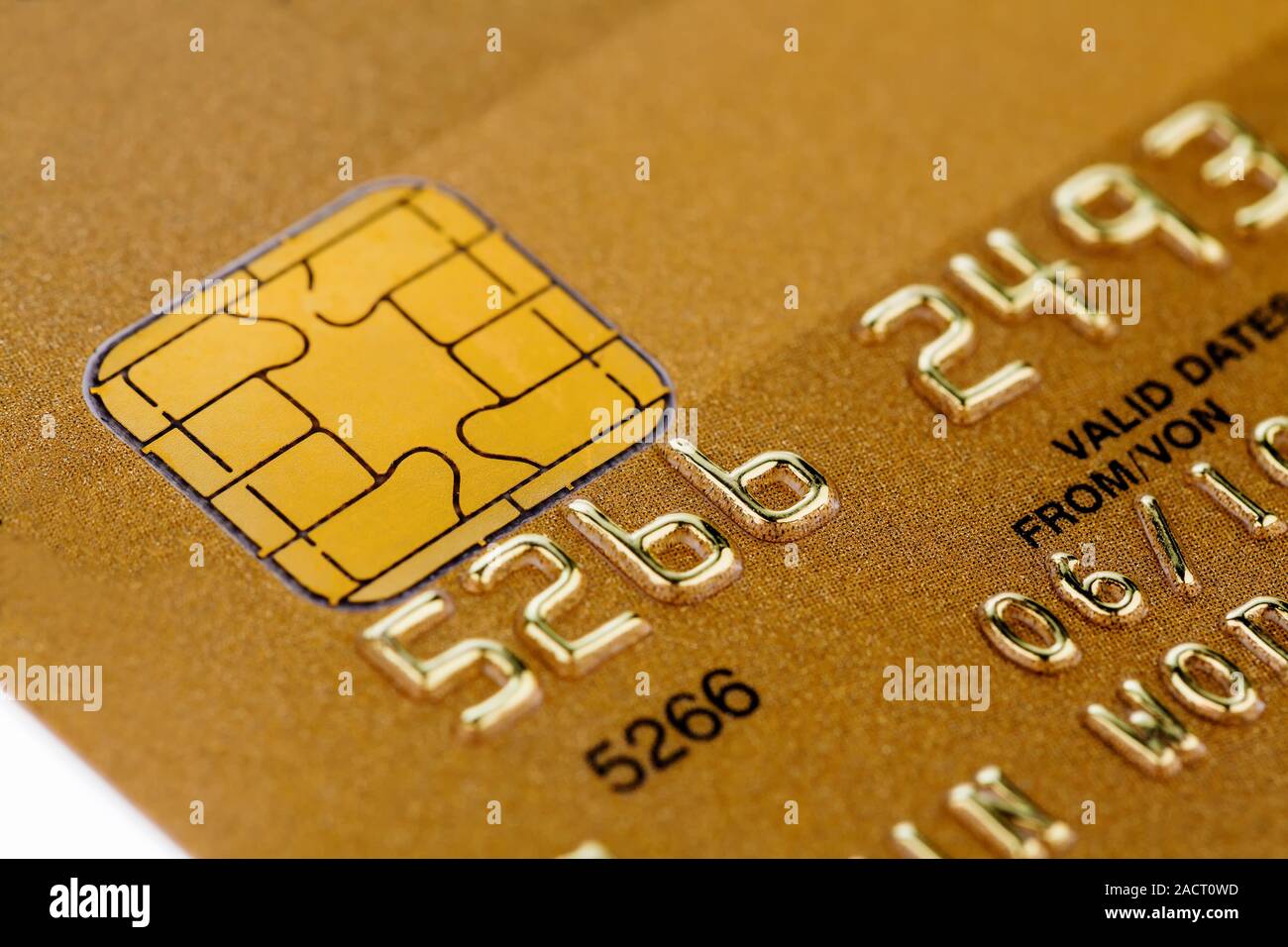Golden Credit Card Stock Photo - Alamy