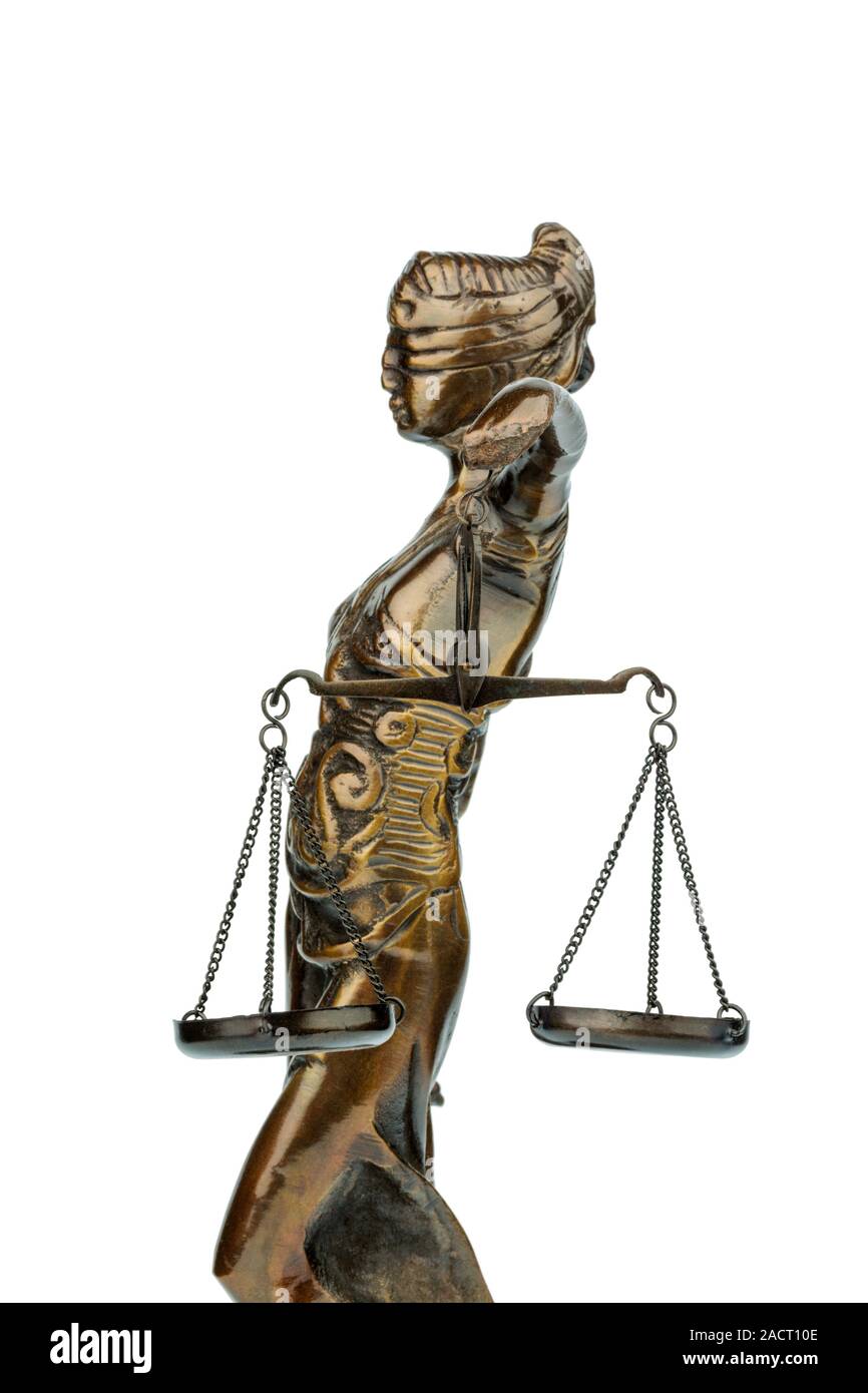 Sculpture of Justitia Stock Photo - Alamy