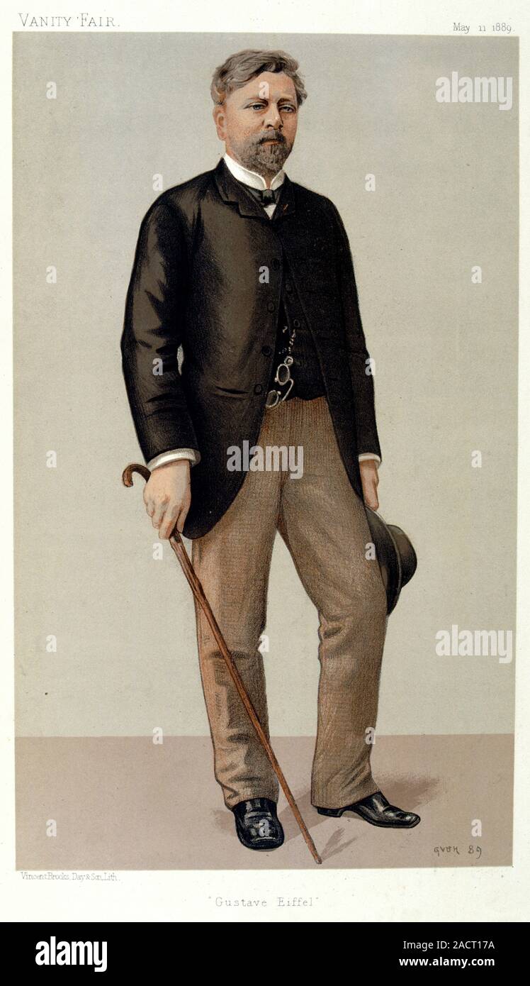 (Alexandre) Gustave Eiffel (1832-1923). French engineer, designer of ...