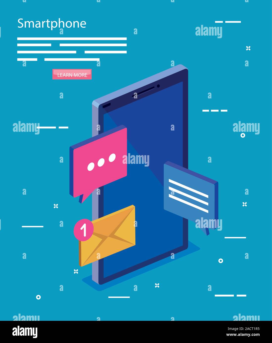 Envelope bubble smartphone gadget hi-res stock photography and images - Alamy