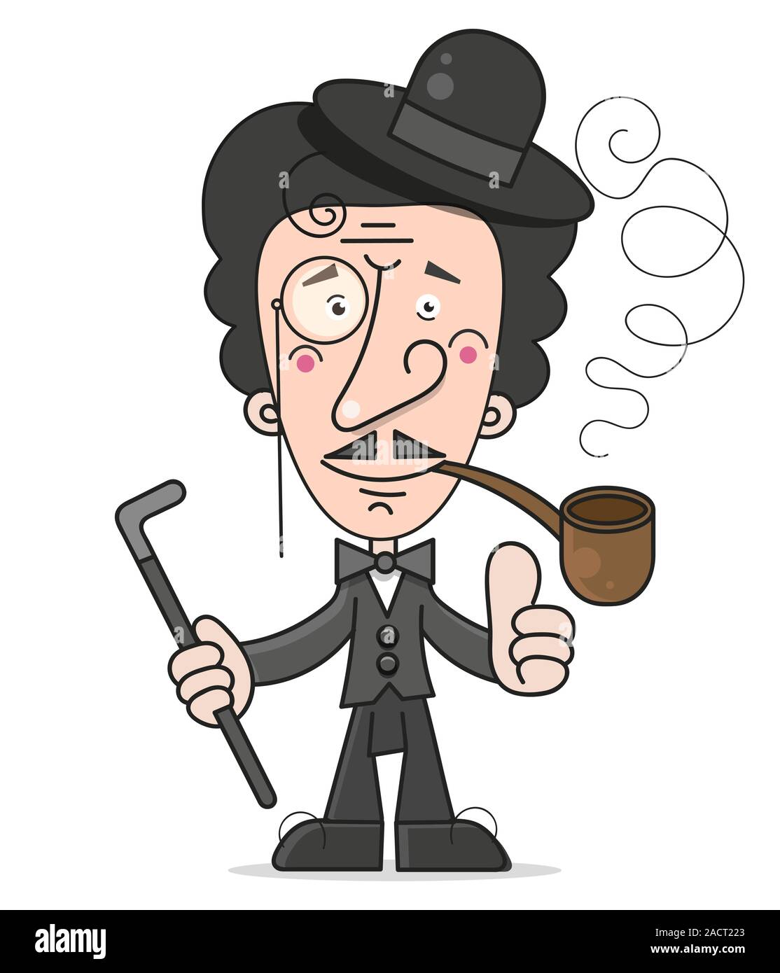 Antique victorian gentlemen Stock Vector Images - Alamy