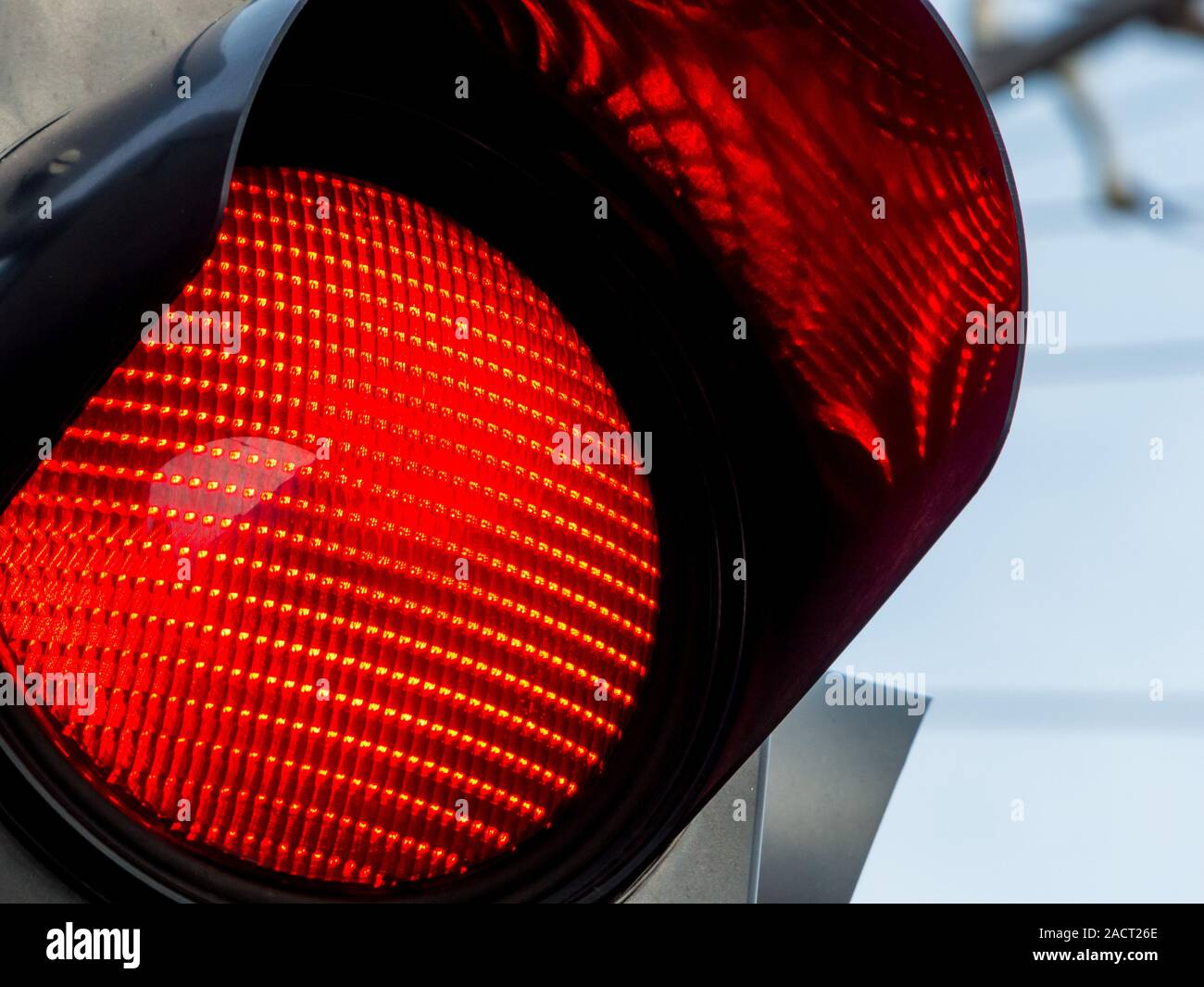 Red traffic light Stock Photo - Alamy