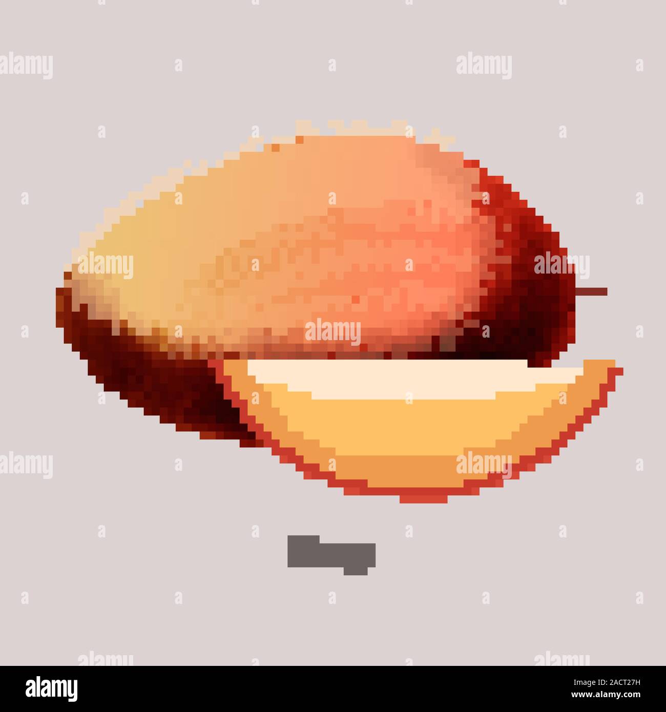 Mango fruit whole half Stock Vector Images - Alamy