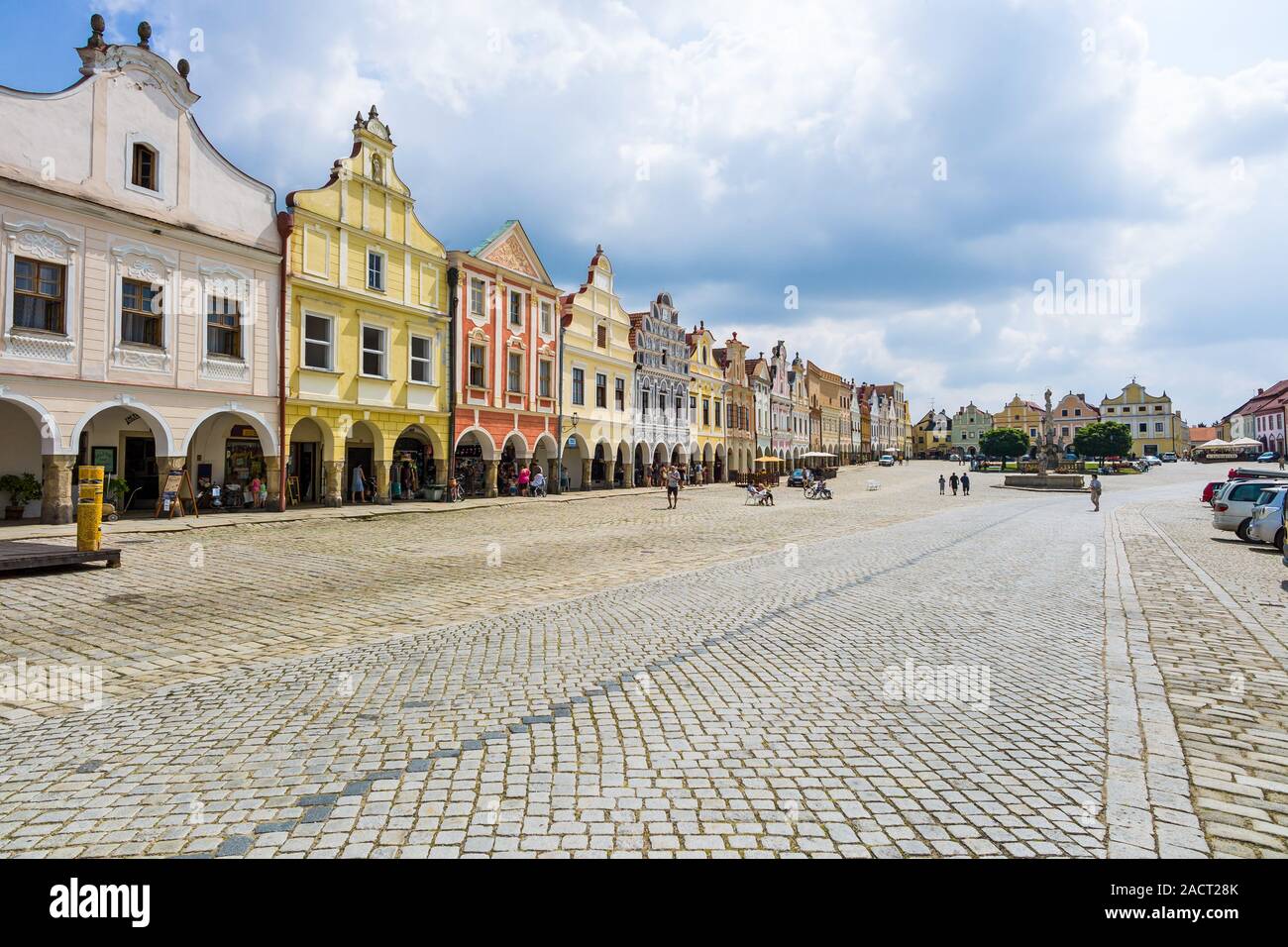 Czech Republic, Telc, town square Stock Photo - Alamy