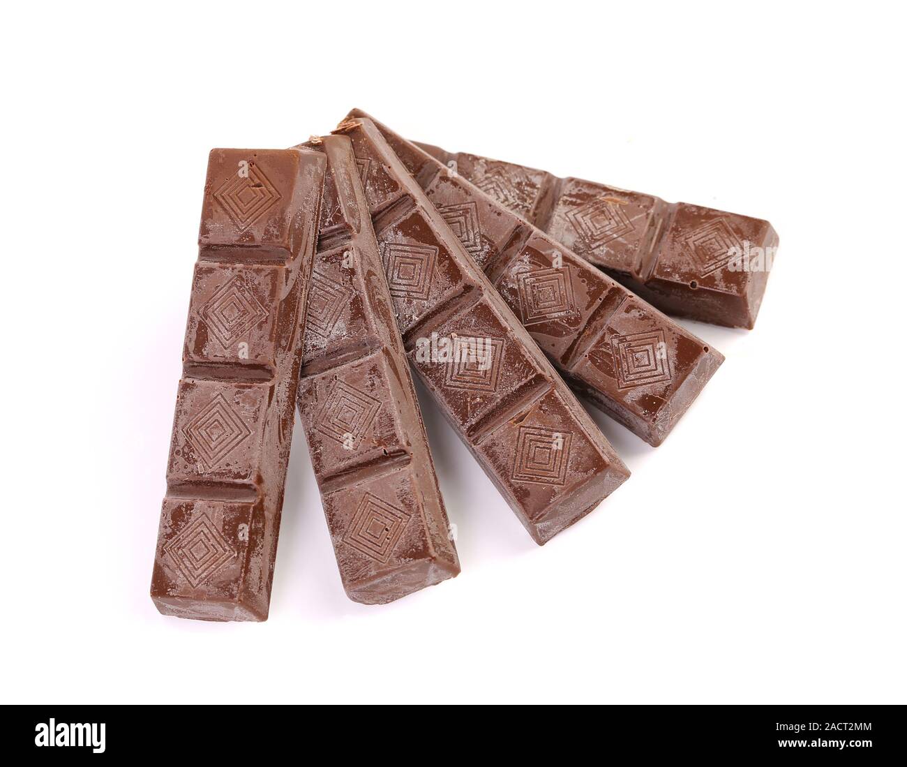 Fan of chocolate bars Stock Photo - Alamy