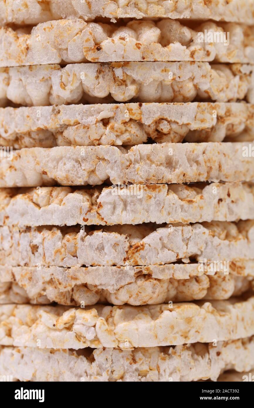 Stake of corn crackers Stock Photo - Alamy