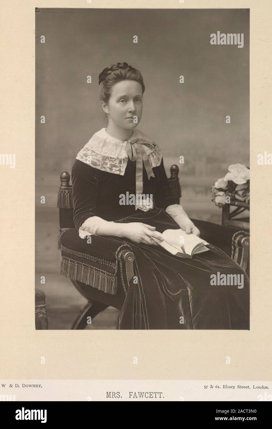 Dame Millicent Fawcett, nee Garrett (1847-1929). English suffragette ...